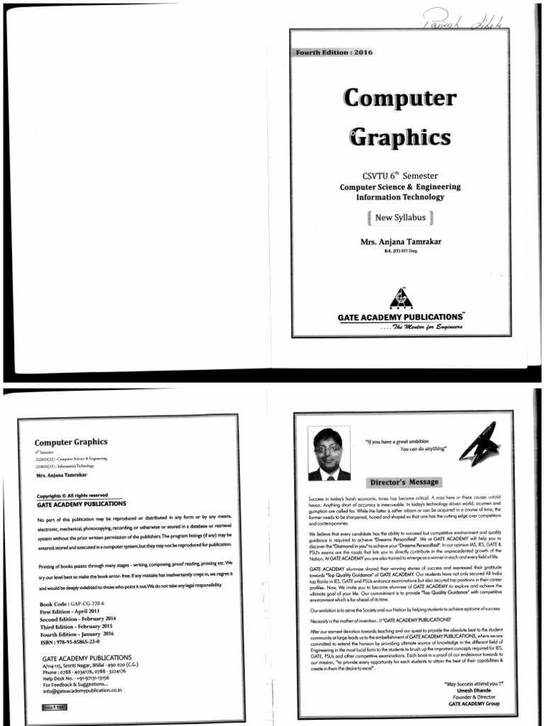 Computer Graphics 6th Sem CSE Csvtu | PDF