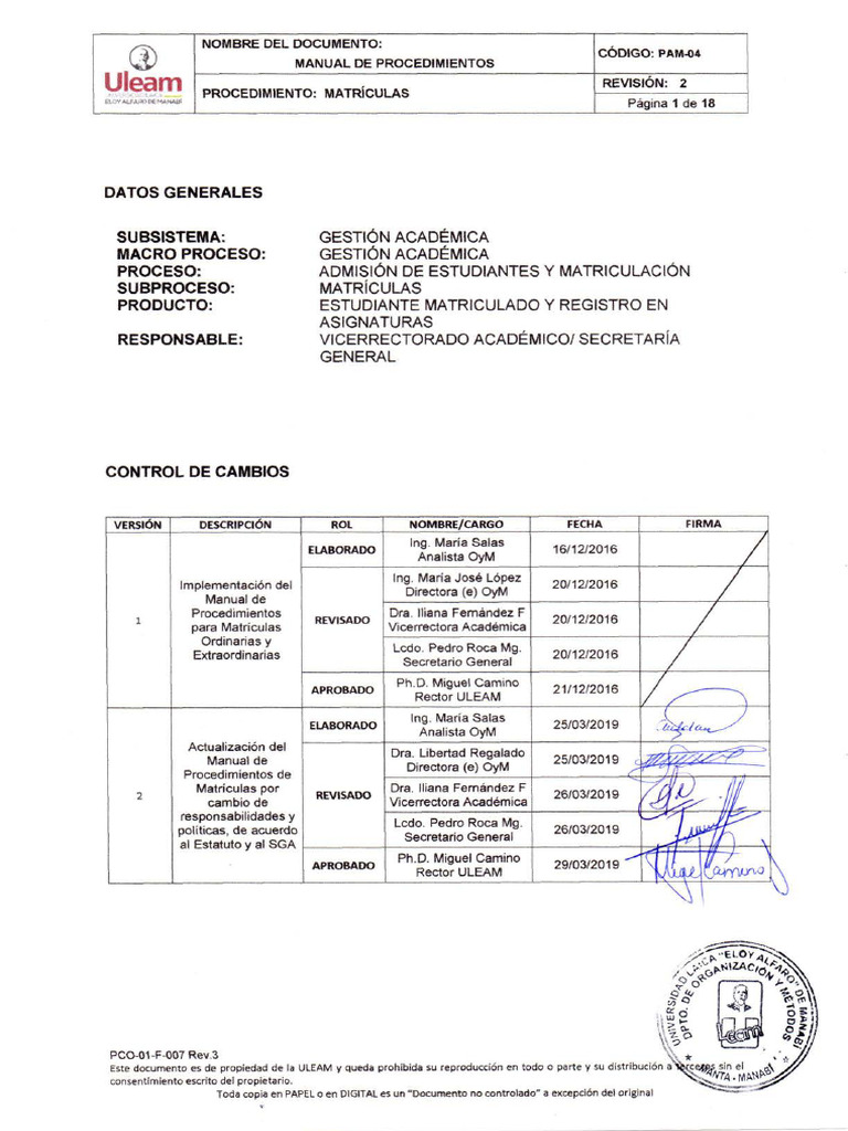 PAM 04 MatriculaC | PDF