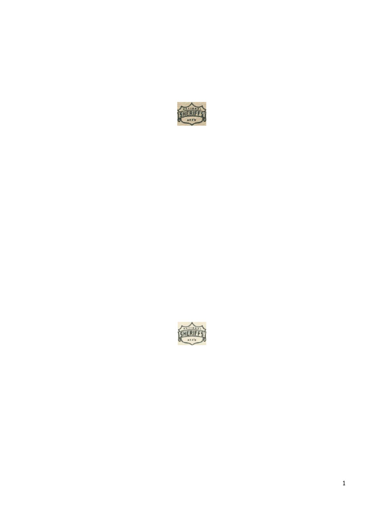 Sheriff Manual | PDF | Police | Sheriff