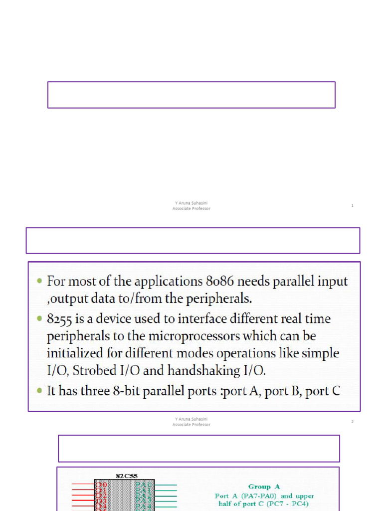8255 & IO Interfacing | PDF | Analog To Digital Converter | Computer Engineering