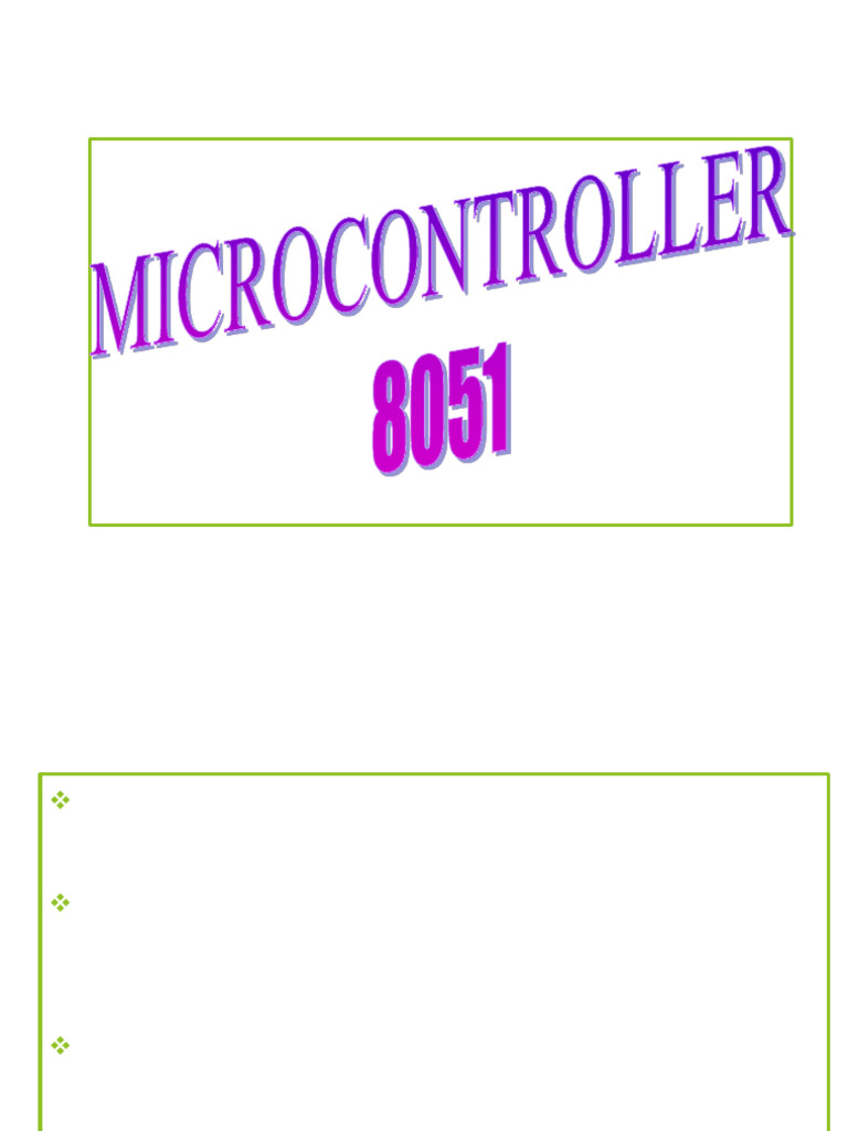 Architecture of 8051 | PDF | Microcontroller | Central Processing Unit