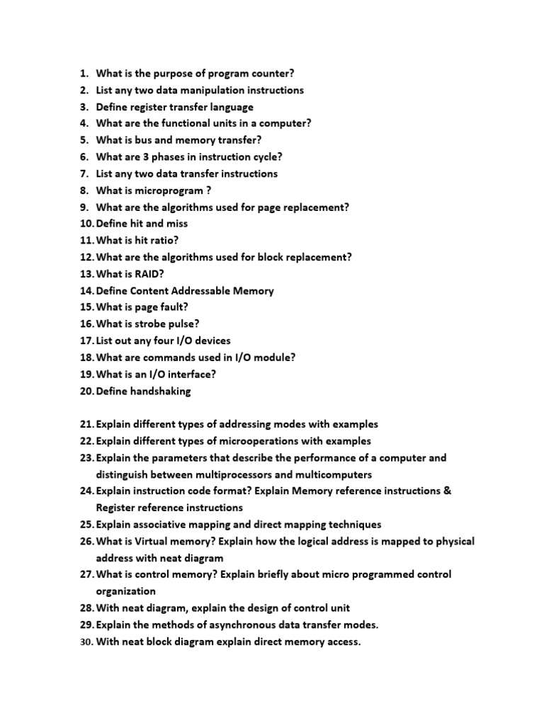 COOS IMP QUES -2 | PDF