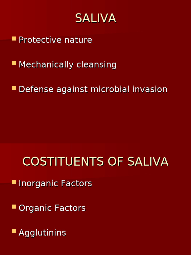 Saliva | PDF | Saliva | Medical Specialties