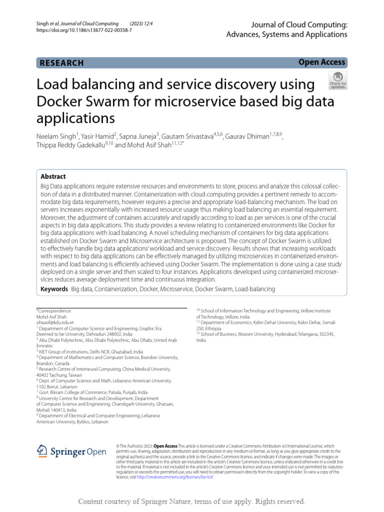 Load Balancing and Service Discovery Using Docker | PDF | Load Balancing (Computing) | Cloud ...