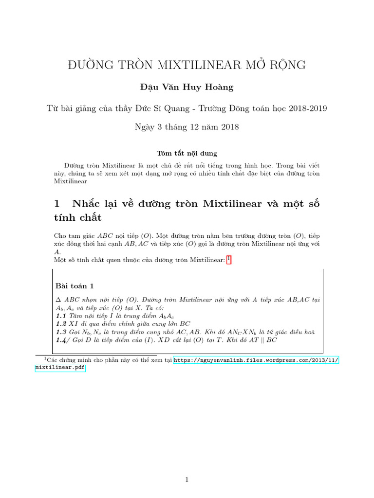 Đư NG Tròn Mixti M R NG | PDF