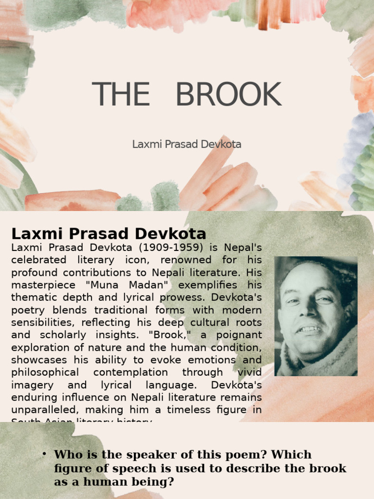 English the Brook | PDF