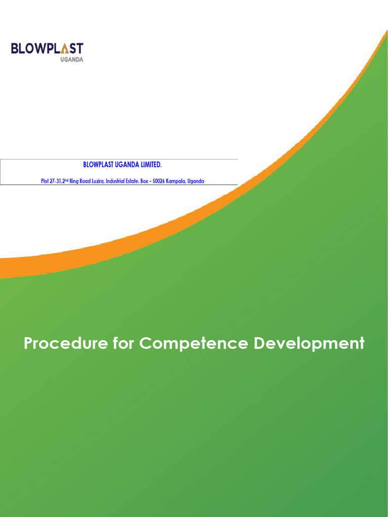BPL-OHS-DOC-07-3- Competence-Development-Procedure | PDF | Occupational ...