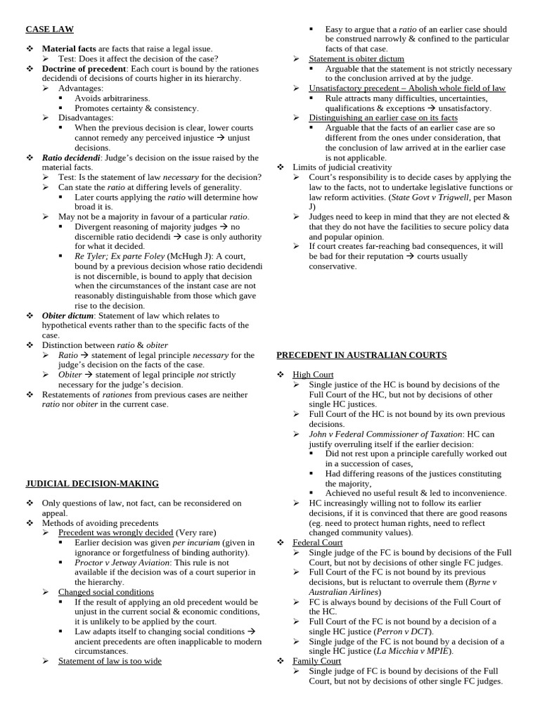 Legal Skills Notes | PDF | Statutory Interpretation | Precedent