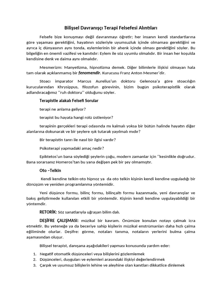 BDT Felsefesi (Yarıda Kaldı) | PDF