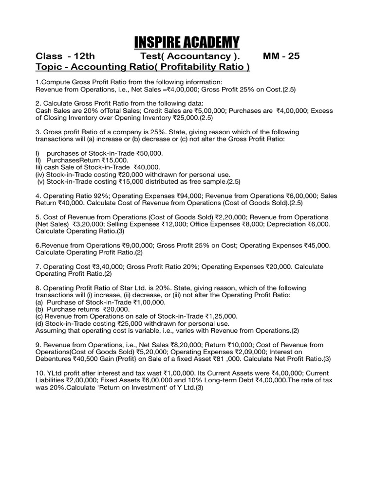 Blank 18 | PDF | Inventory | Revenue