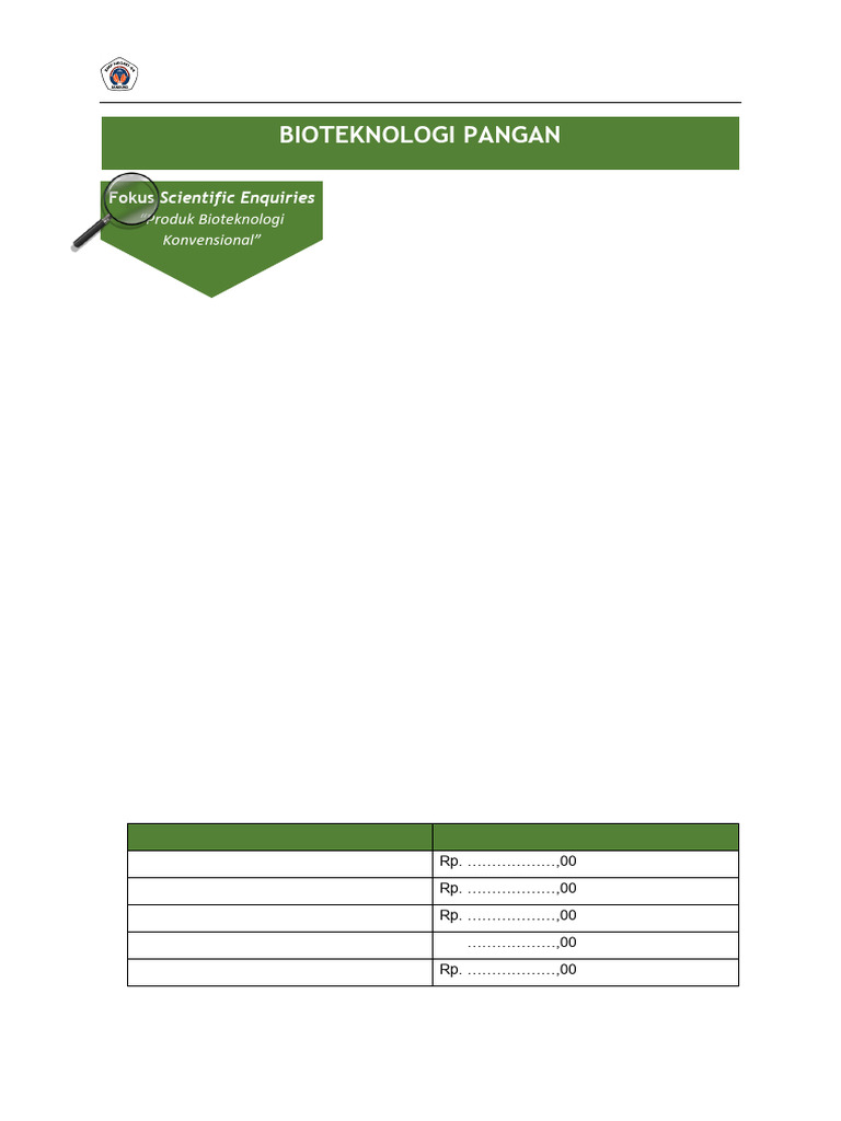 Bioteknologi Pangan | PDF