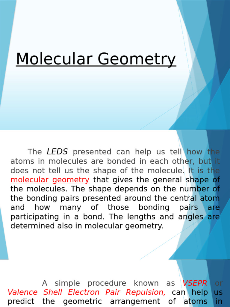 GEN.-CHEM.-Molecular-Geometry | PDF | Physical Chemistry | Chemistry