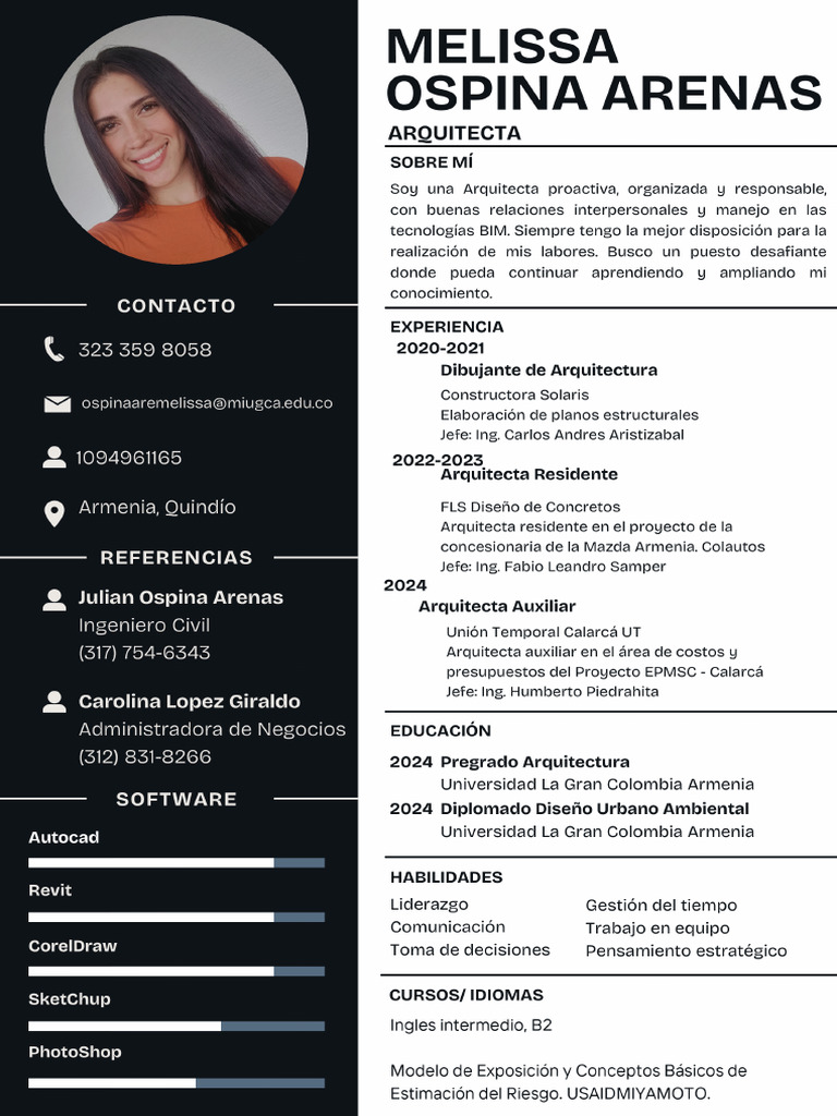 HV - Melissa Ospina Arenas | PDF