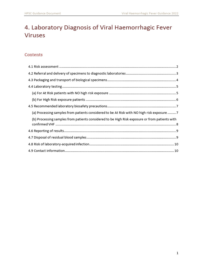 CHP 4 Laboratory Finalweb | PDF | Infection | Serology