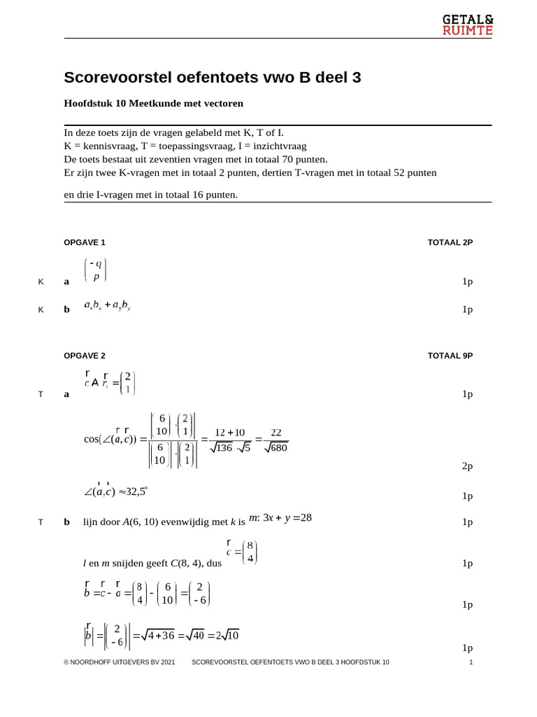oefentoets h10 scorevoorstel (1) | PDF