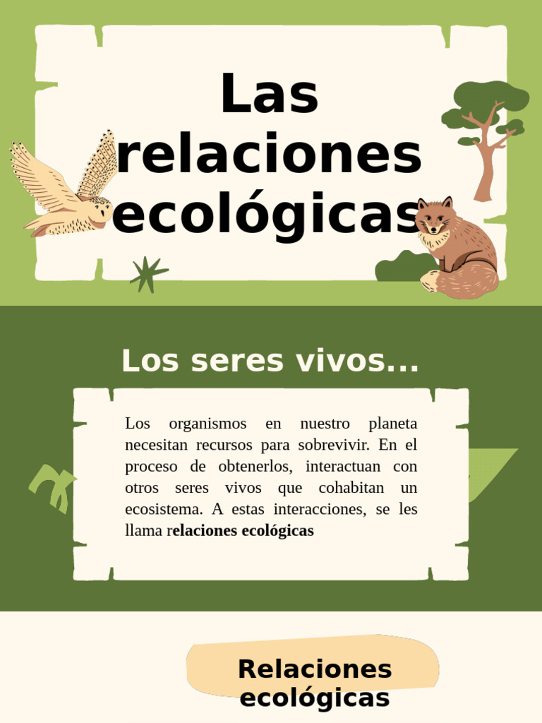 Interacción Entre Seres Vivos | PDF