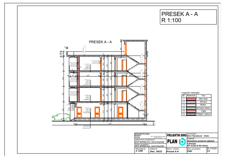 11. Presek A-A | PDF