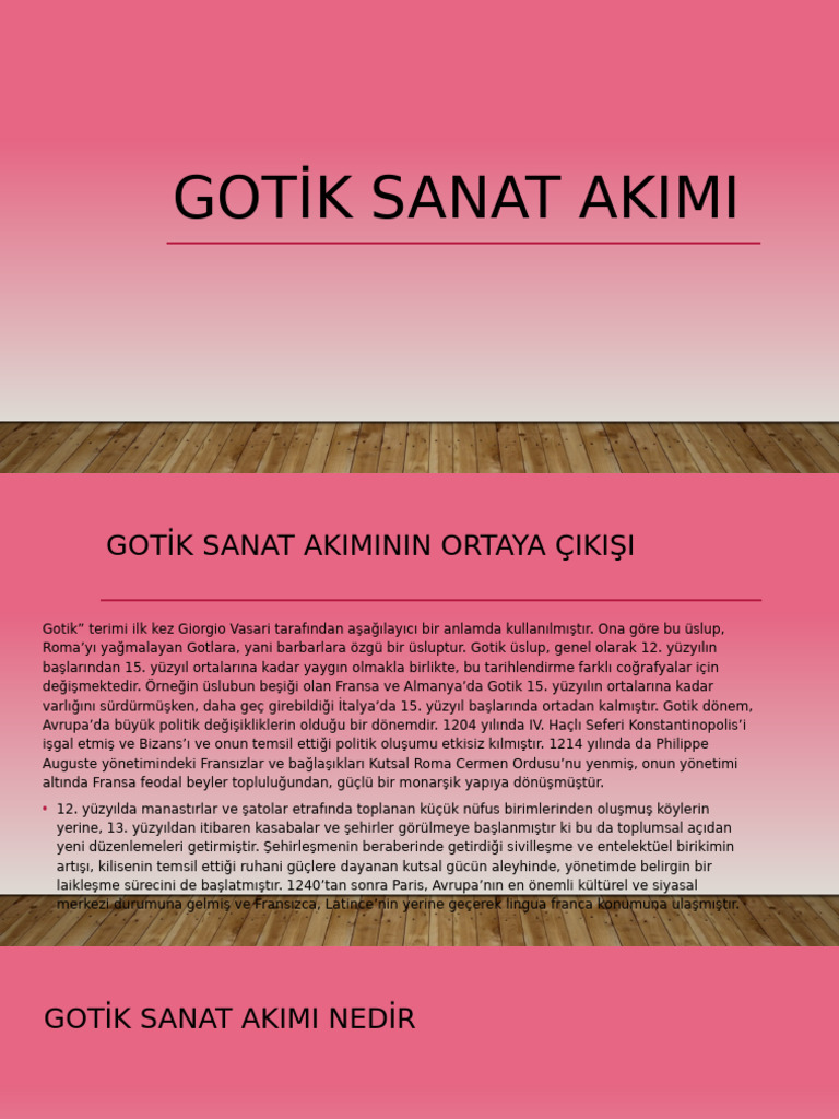 Gotik Sanat Akımı | PDF