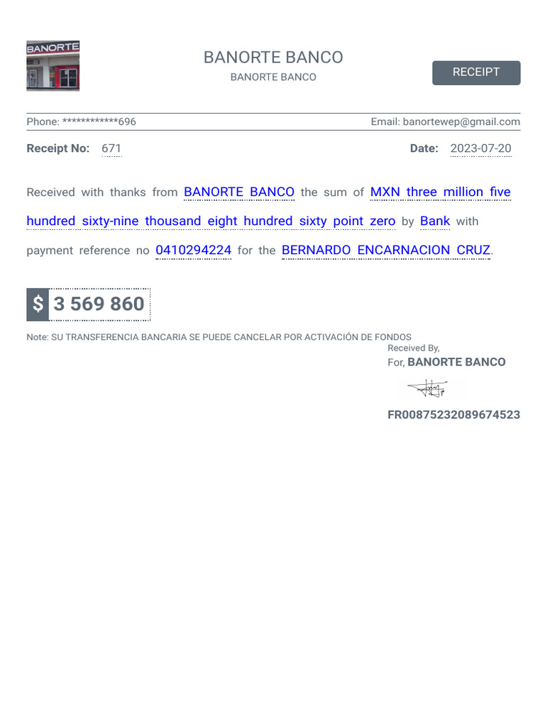 Receipt Maker | PDF
