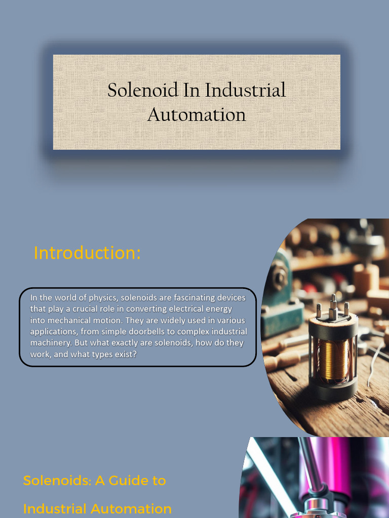 Solenoids A Guide To Industrial Automation | PDF | Actuator | Valve