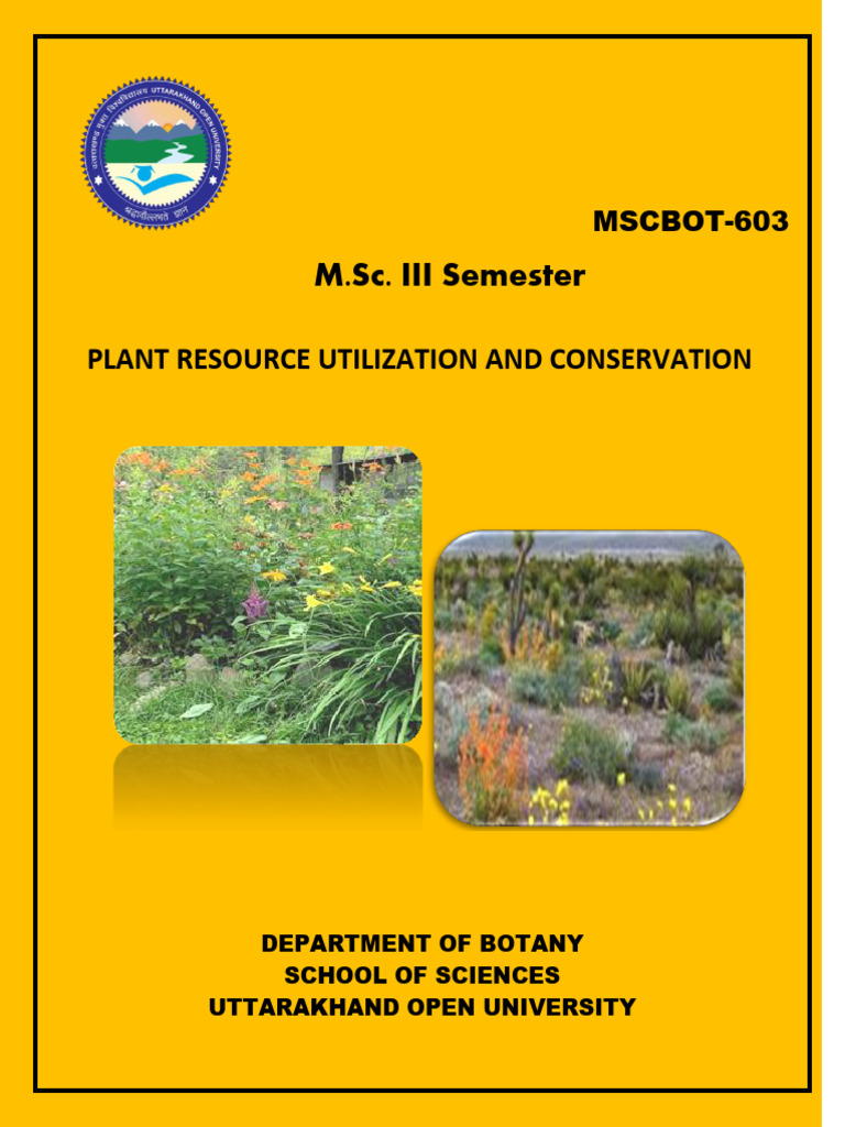 Plant Resource Utilization | PDF | Plant Breeding | Domestication