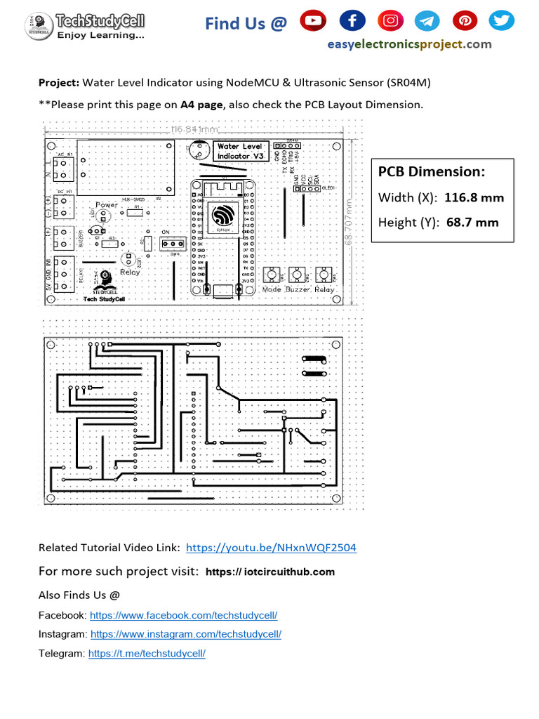 Water Level Indicator Project Guide | PDF