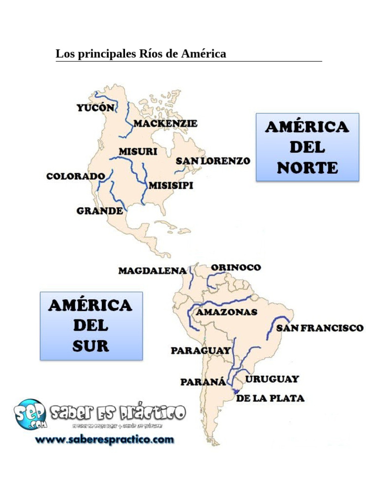 Los Principales Ríos de América | PDF