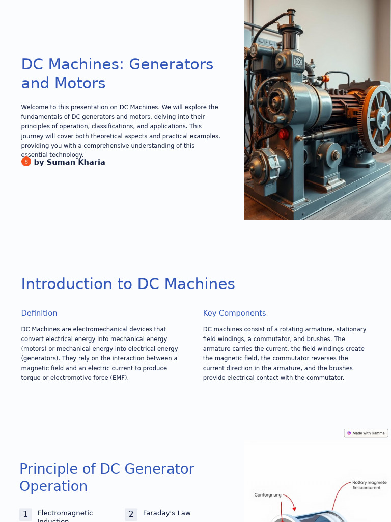 DC Machines Generators and Motors | PDF | Electromagnetic Induction ...