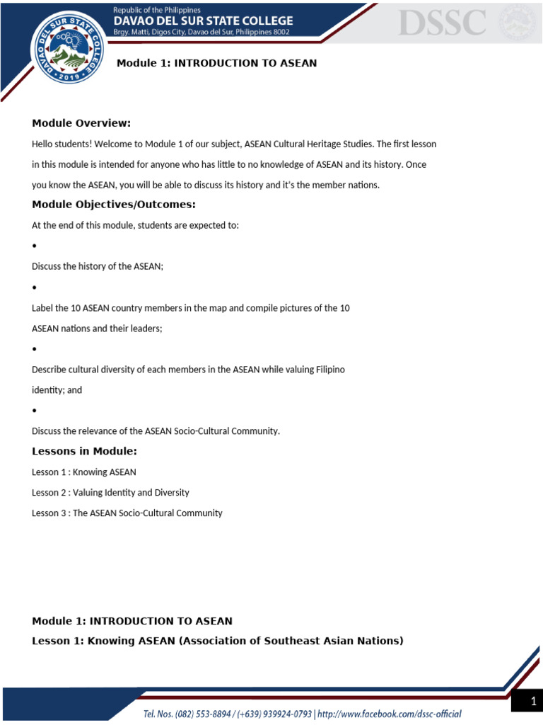 Module 1 Lesson 12 Group 1 | PDF | Malaysia | Brunei