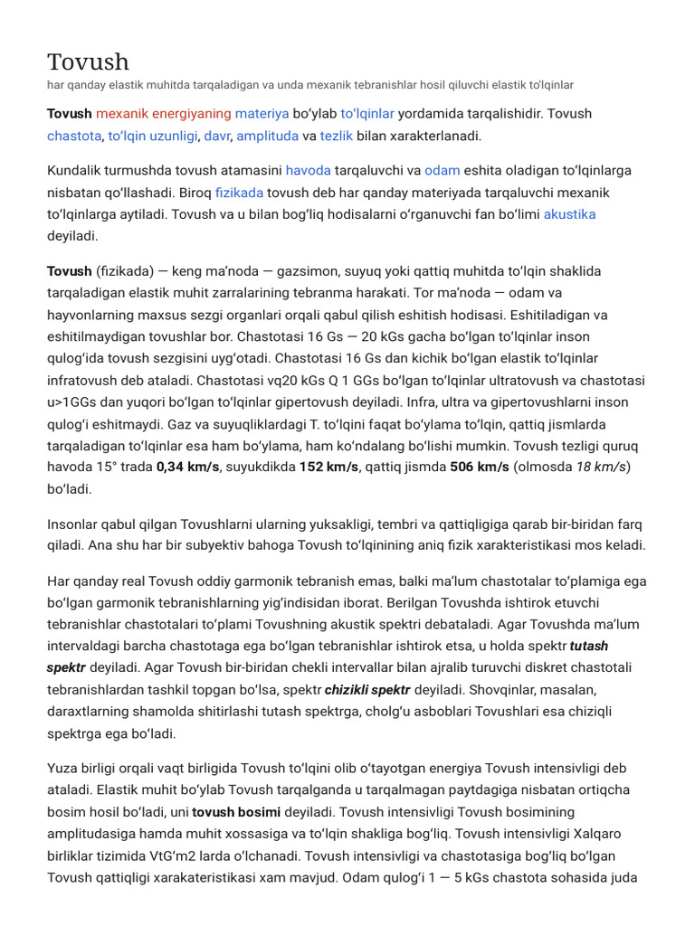 Tovush - Vikipediya | PDF