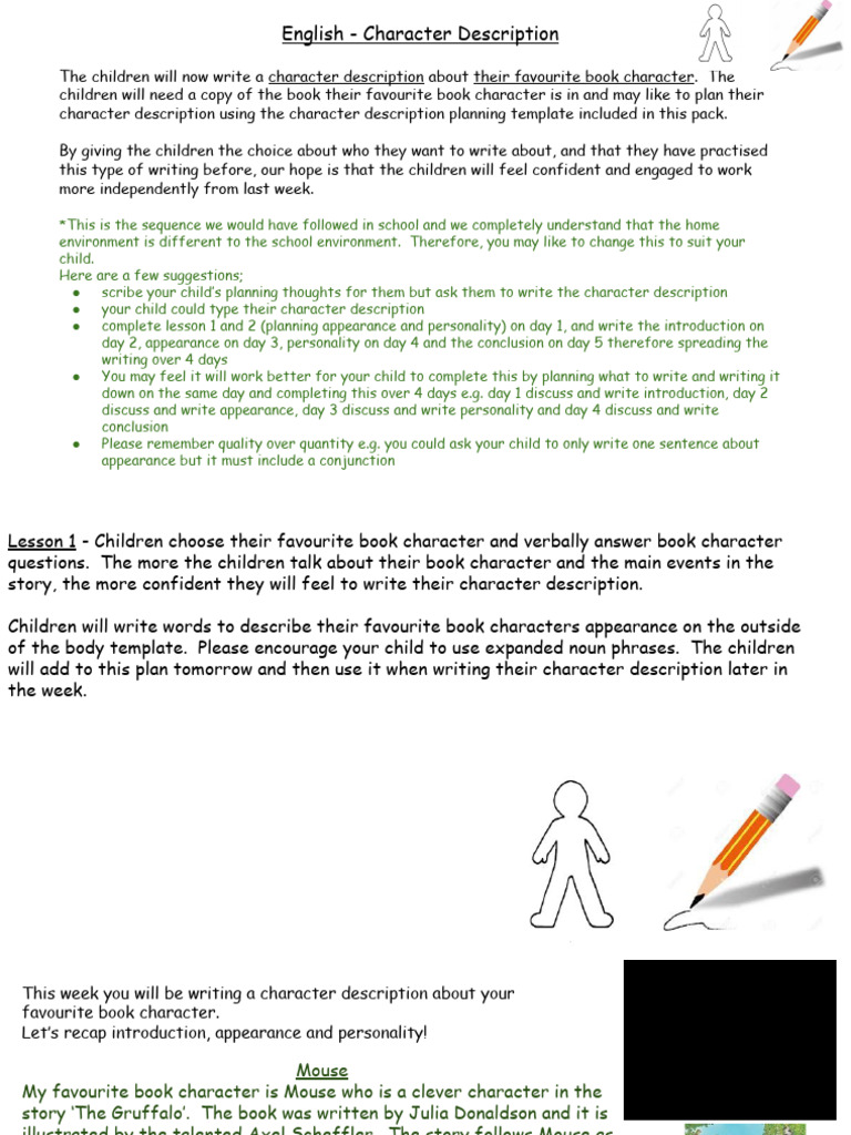 Character Description Writing Guide | PDF | Linguistics