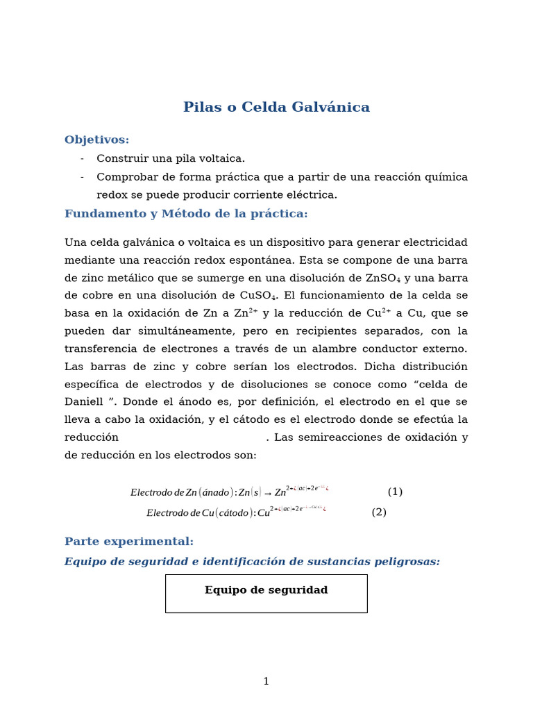 Hoja Guia 7 | PDF | Electrodo | Redox