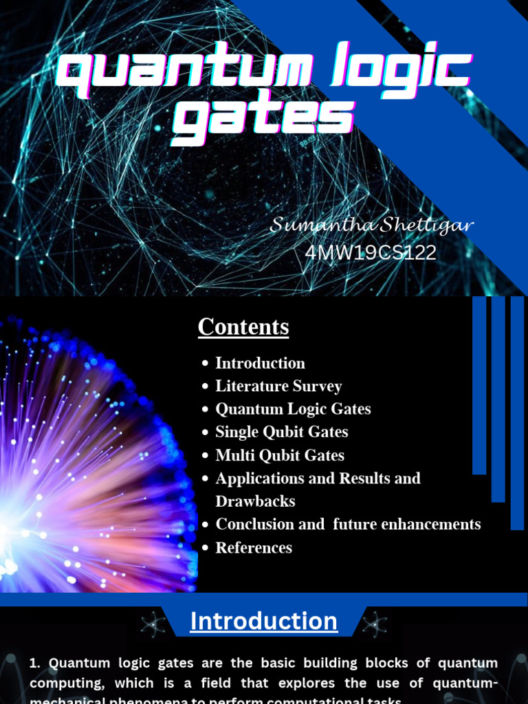 Seminar PPT - Quantum Logic Gates | PDF | Quantum Computing | Quantum ...