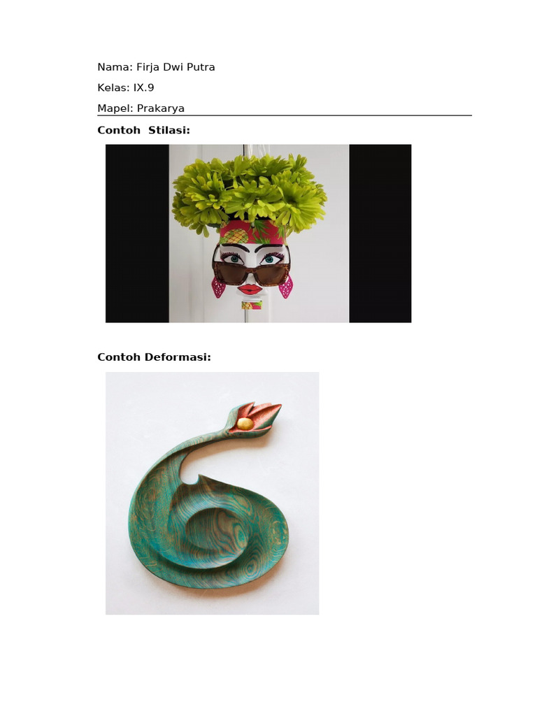 Prakarya Stilasi Dan Deformasi | PDF