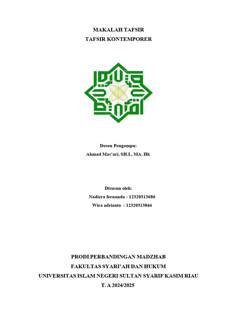MAKALAH TAFSIR(2) | PDF