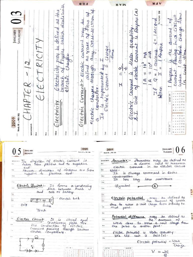 Chapter 11 Electricity | PDF