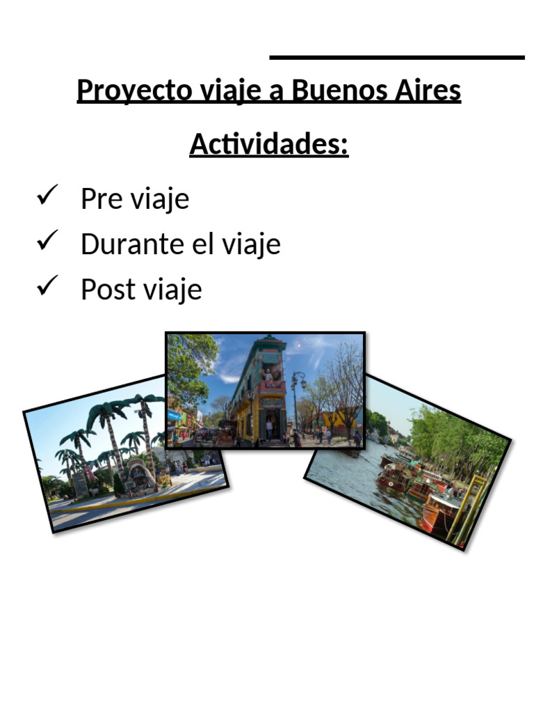 Proyecto Viaje Educativo a Buenos Aires | PDF | Buenos Aires