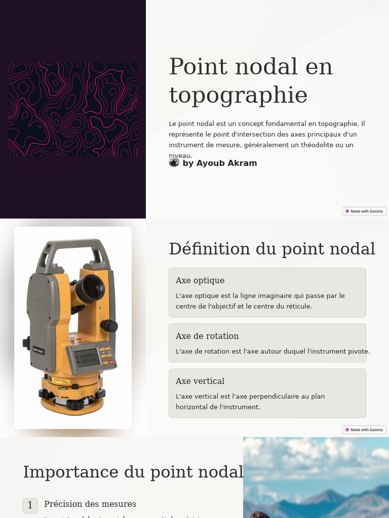 Importance du point nodal en topographie | PDF | Topographie ...