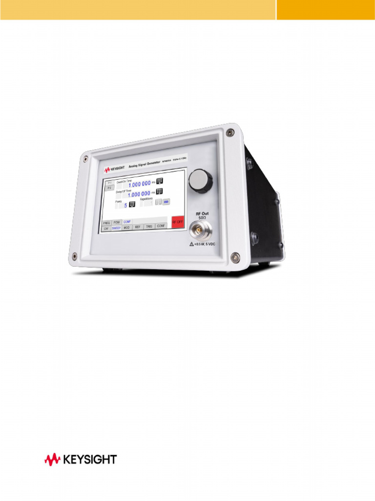AP5001A RF Signal Generator Specs | PDF | Amplitude | Hertz