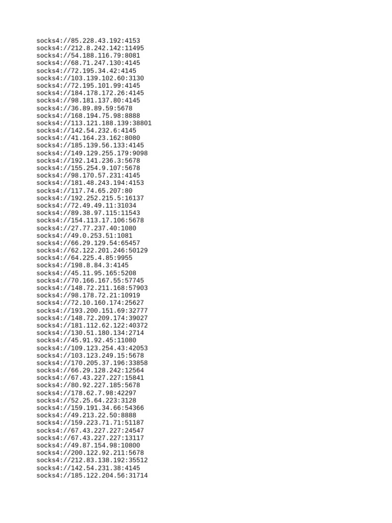 socks4_socks5_proxies | PDF