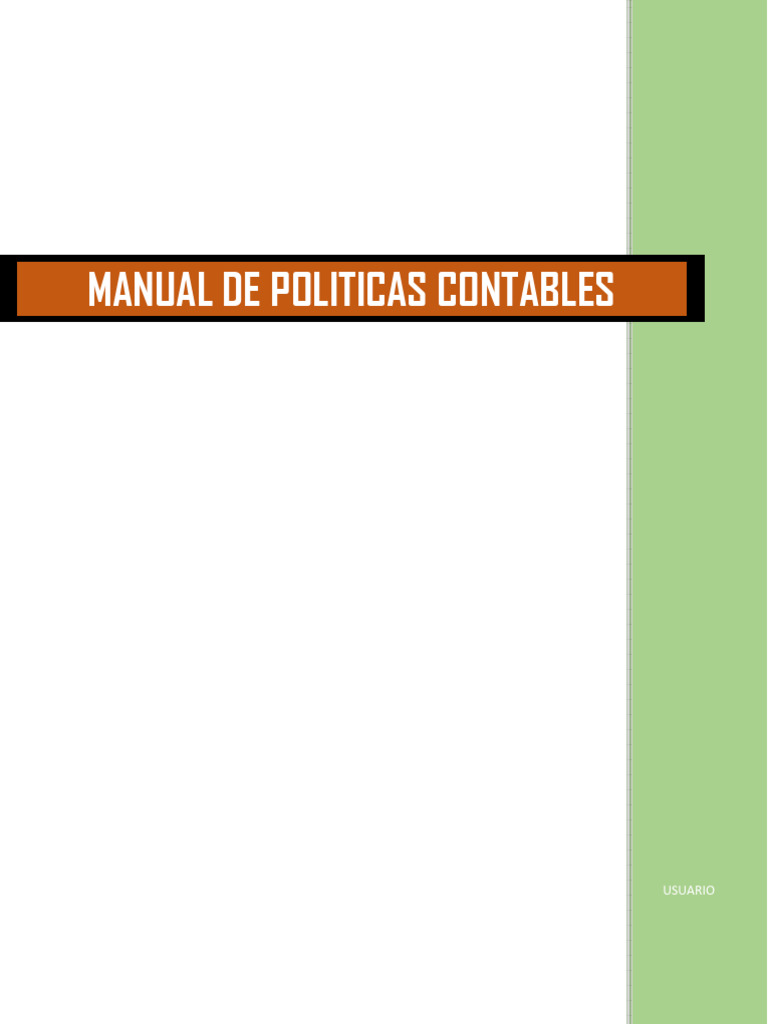 Manual Politicas Contables | PDF | normas internacionales de ...