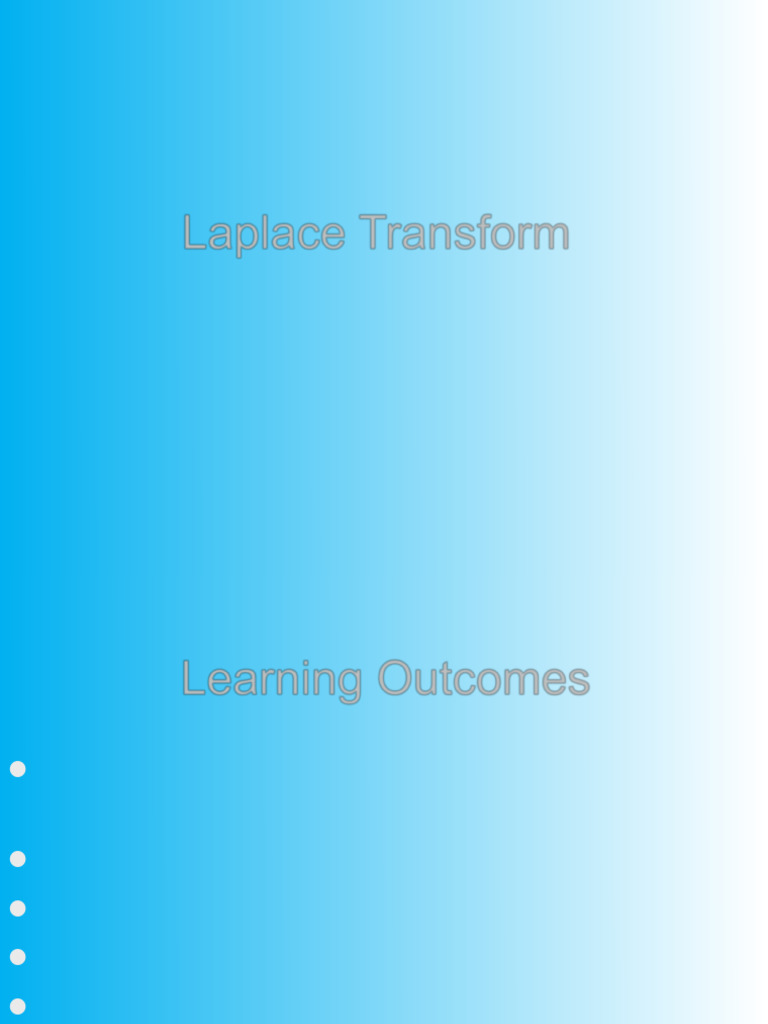 Matlab Laplace Transform Feedback 5 Team | PDF | Laplace Transform | Mathematical Analysis