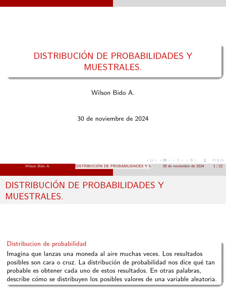 Distribución de Probabilidades - 123340 | PDF | Muestreo (Estadísticas ...