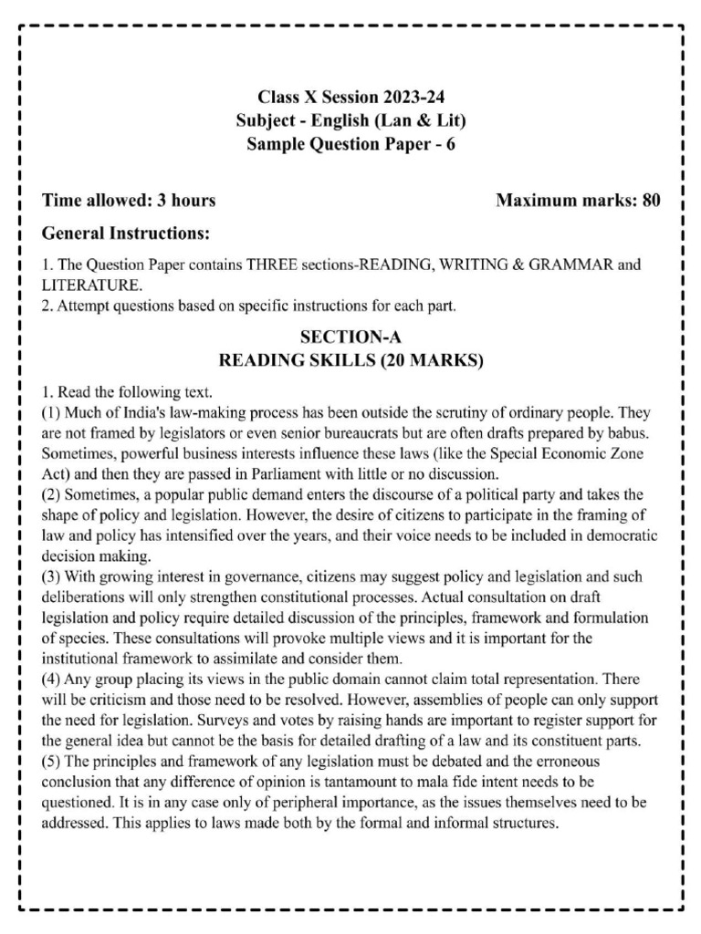 English Paper-8 | PDF