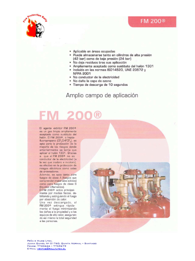 Ficha Tecnica FM-200 | PDF