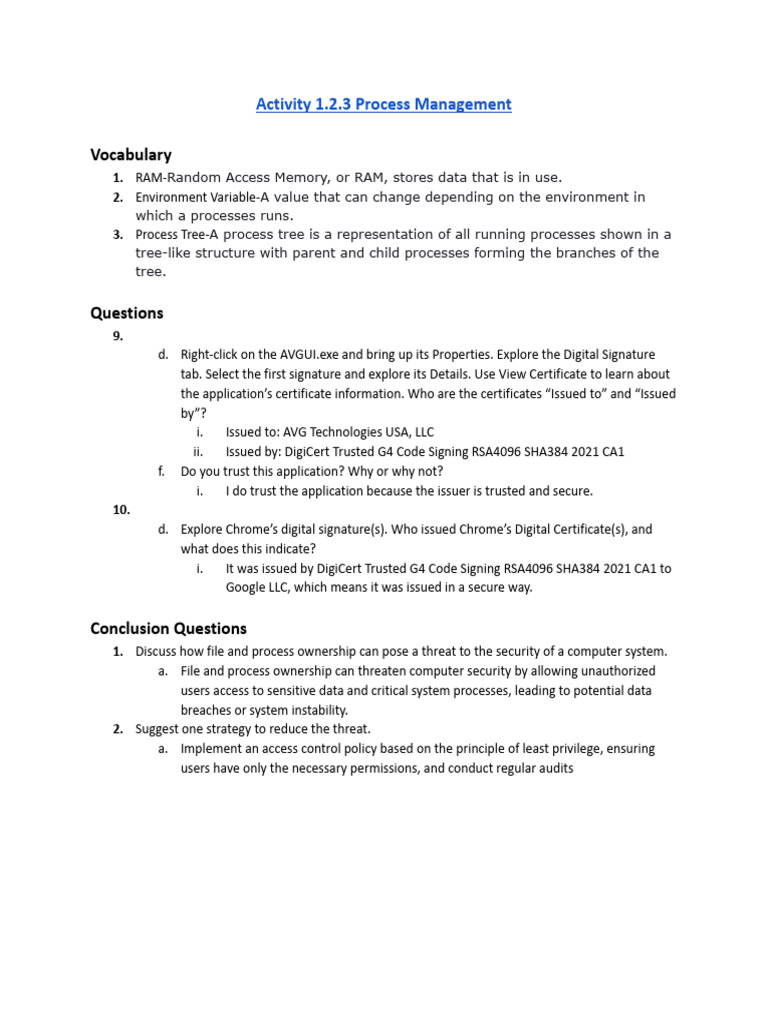 File and Process Ownership Threats | PDF