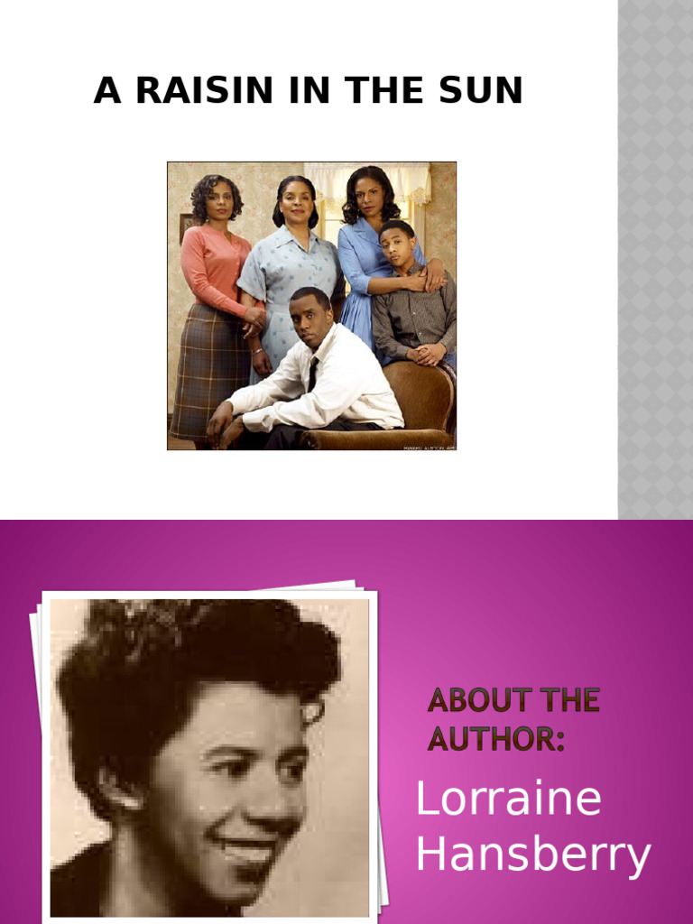 Marilyn Szper Raisin in The Sun Intro Powerpoint | PDF | Brown V. Board ...