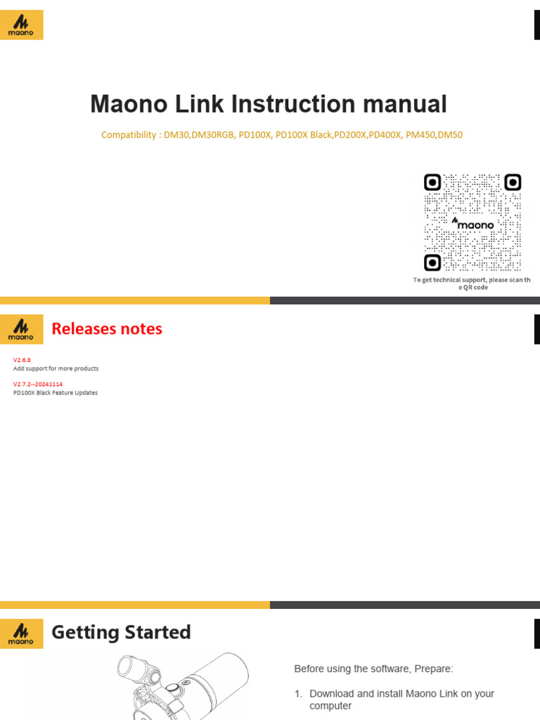 Maono Link User Manual and Setup Guide | PDF | Microphone ...