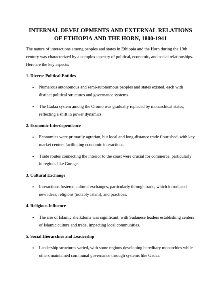 History Assignment | PDF | Horn Of Africa | Ethiopia