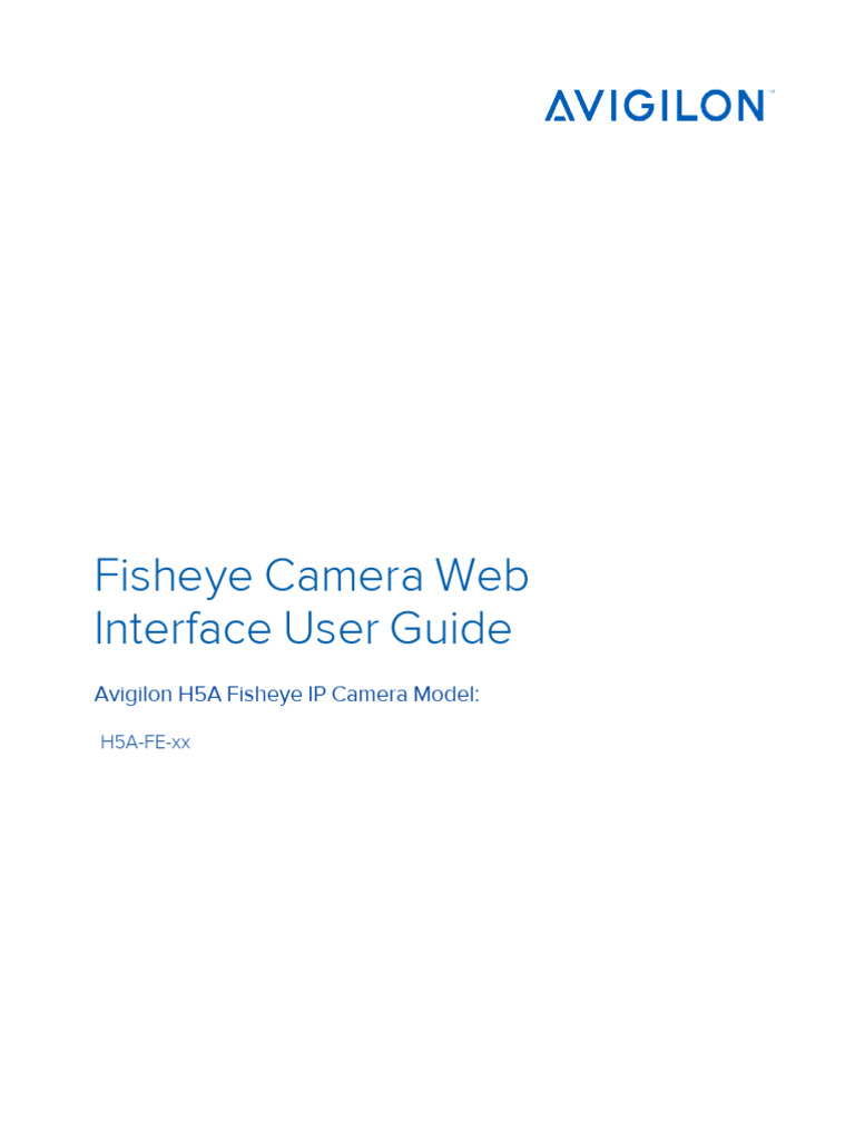 avigilon-fisheye-web-interface-user-guide-en | PDF | I Pv6 | Public Key Certificate